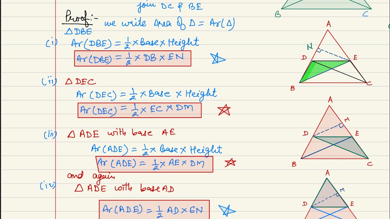 Thales’ Theorem|| BPT|| थेल्स थ्योरम|| basic proportionality theorem ...