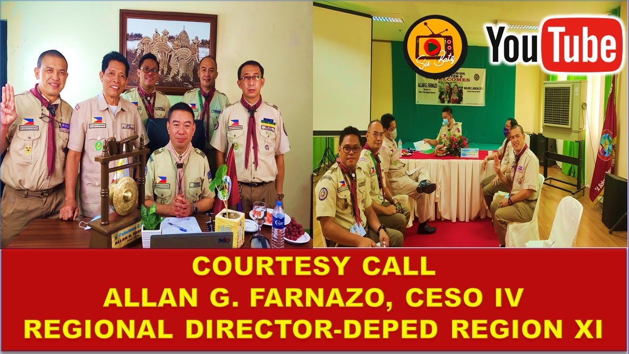 COURTESY CALL TO RD ALLAN G. FARNAZO, DEPED REGION XI - YouTube
