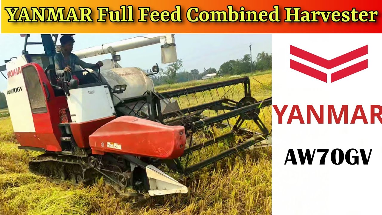 YANMAR Combined Harvester in india | Yanmar Harvester Working # ...