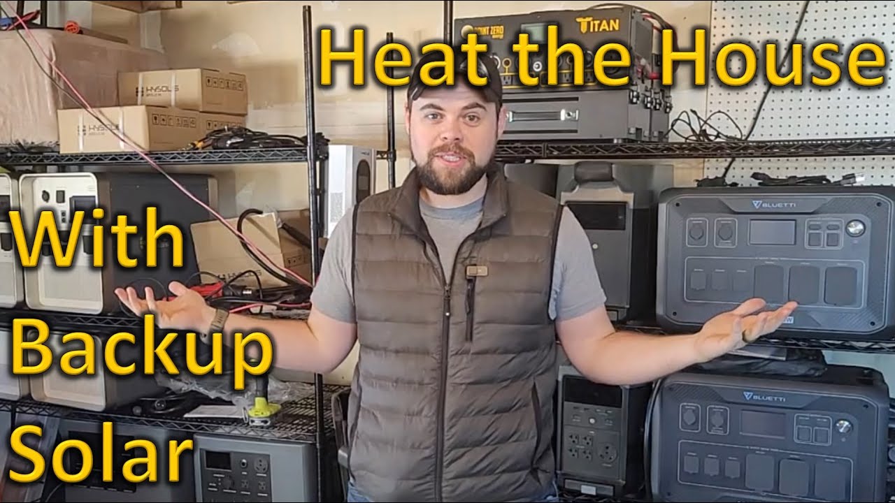 How to Use Backup Solar to Heat the House - YouTube