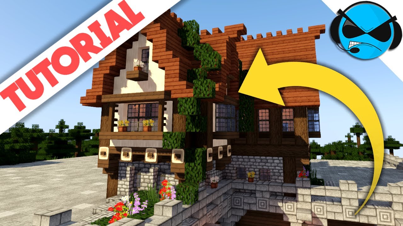 Minecraft: How to Build a NICE Medieval House Tutorial - YouTube