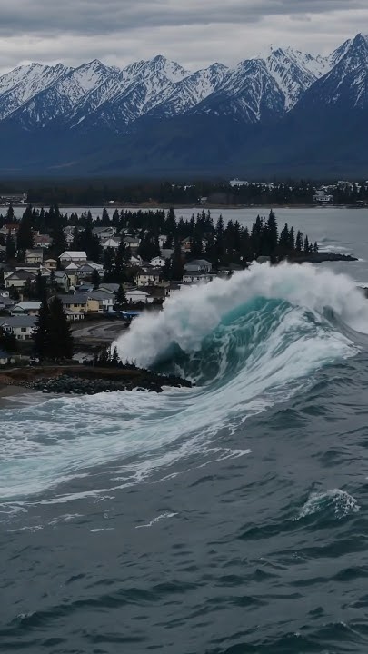 The Lituya Bay megatsunami was July 9, 1958 #tsunami #waves #earthquake #wave - YouTube