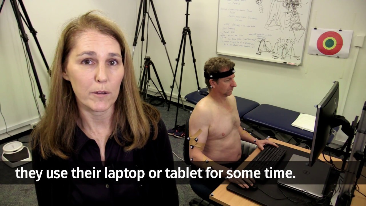 Posture using tablet, laptop and computer study - YouTube