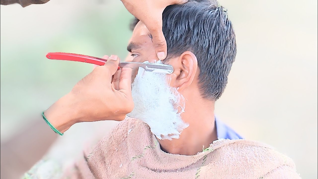ASMR FAST BREAD HEAD SHAVE OLD CLEAN SHAVE | ASMR RELETED OLD BARBER ...
