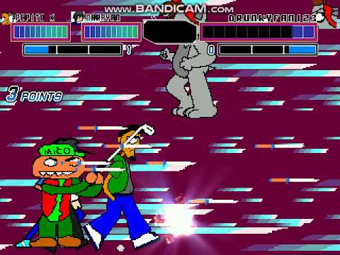 MUGEN Pepito, Narayan, Robert & Drskovic Narcobos VS DrunkyFan123 - YouTube