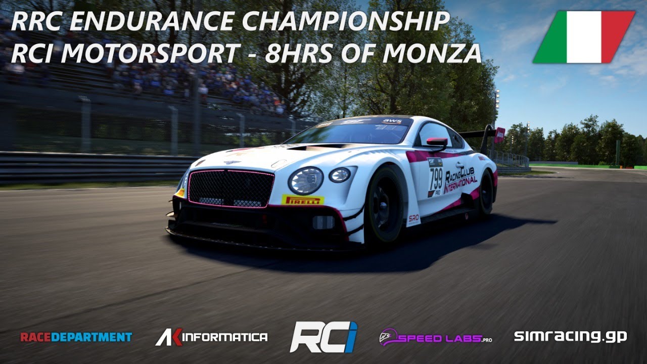 RCI TV | RRC Endurance Championship - 8hrs of Monza | RCI Motorsport ...