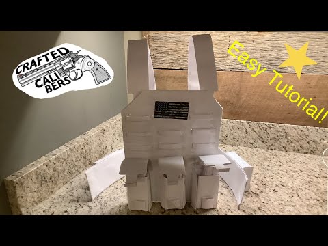 Tactical Paper Vest (easy tutorial) - YouTube