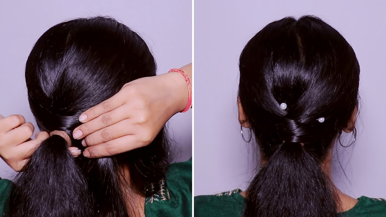 Amazing And Stylish Low Ponytail Hairstyle For Girls | Ponytail ...