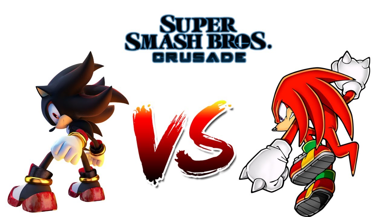 super smash bros cmc v8- shadow vs knuckles - YouTube