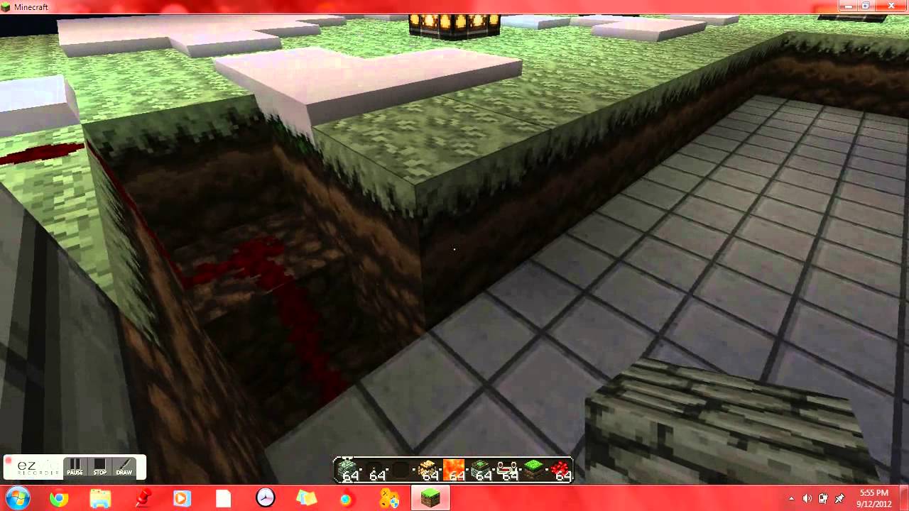 Minecraft lava bridge tutorial w/th pistons - YouTube