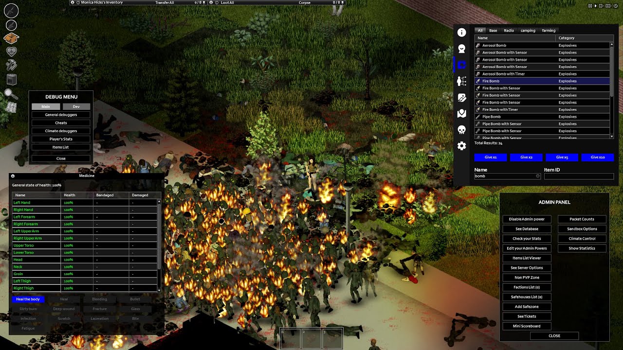 [Released] Project Zomboid: Cheat Menu 41.78+ | Admin Access & Spawn ...