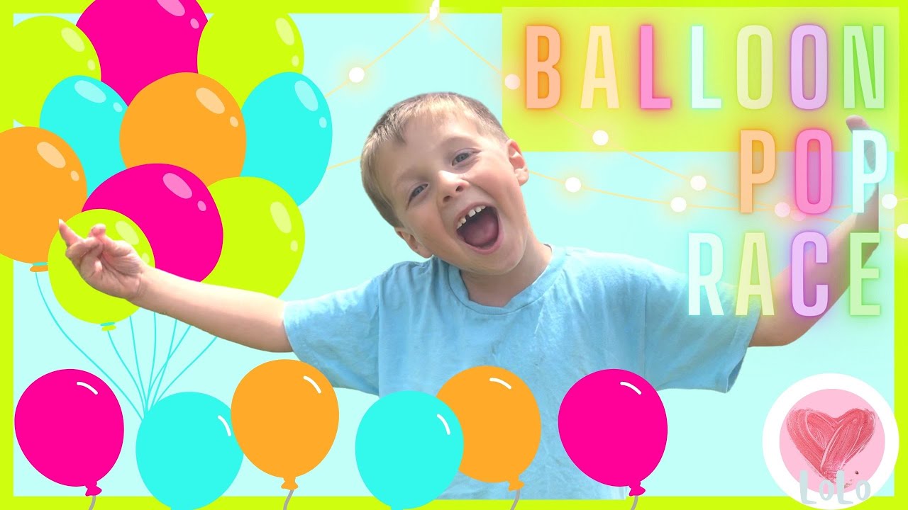 Balloon Pop Race Fun #3 - Trampoline Battle w/ Water Balloons ...