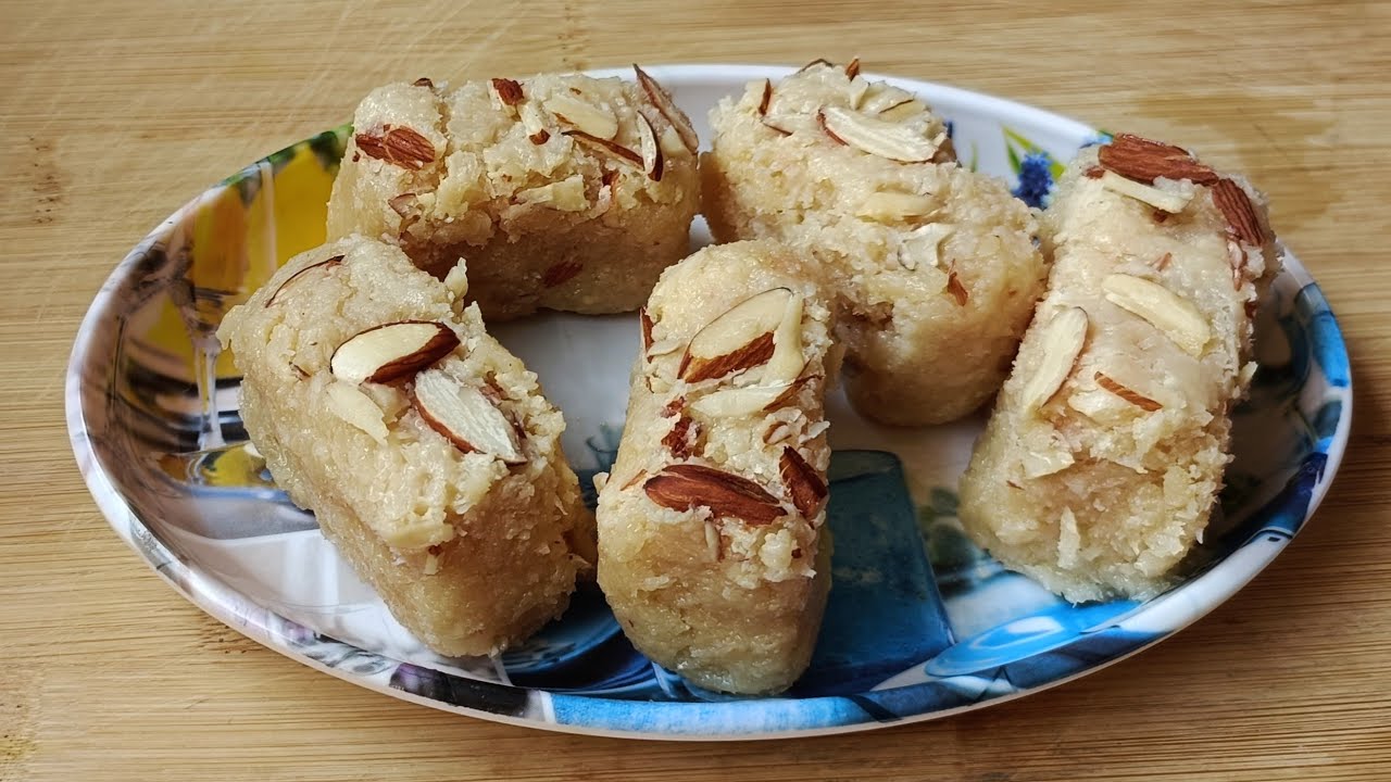 Coconut Burfi recipe quick & easy preparation - YouTube