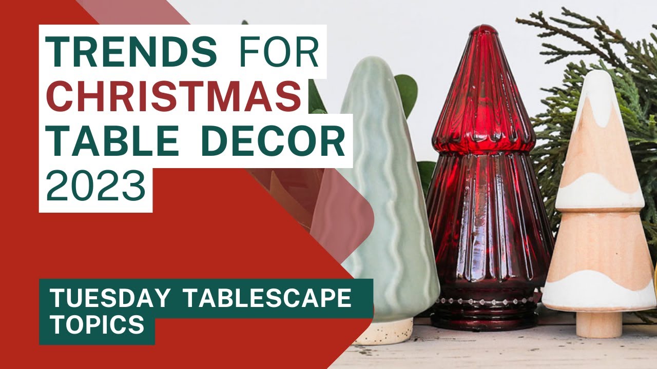 NEW Christmas Table Decor TRENDS 2023 ~ Shop with Me for Holiday ...