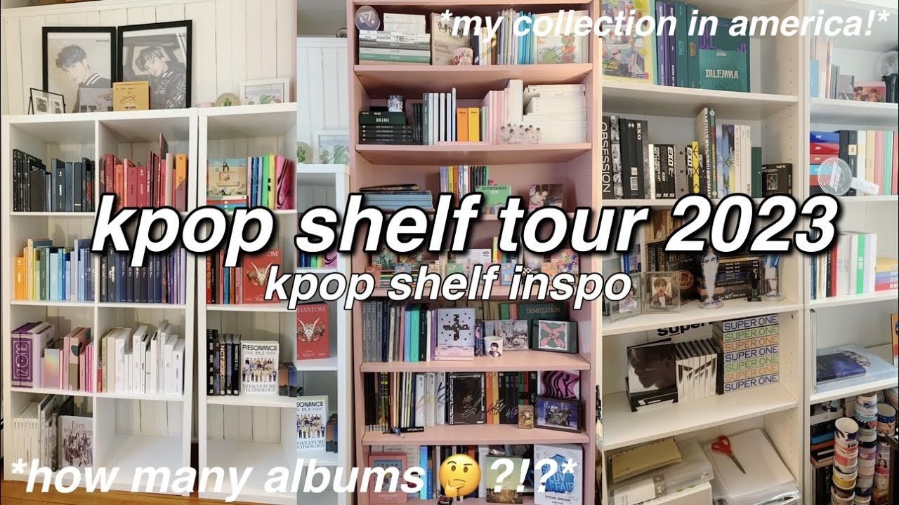 reorganizing my kpop shelves / kpop shelf inspo & my collection in ...