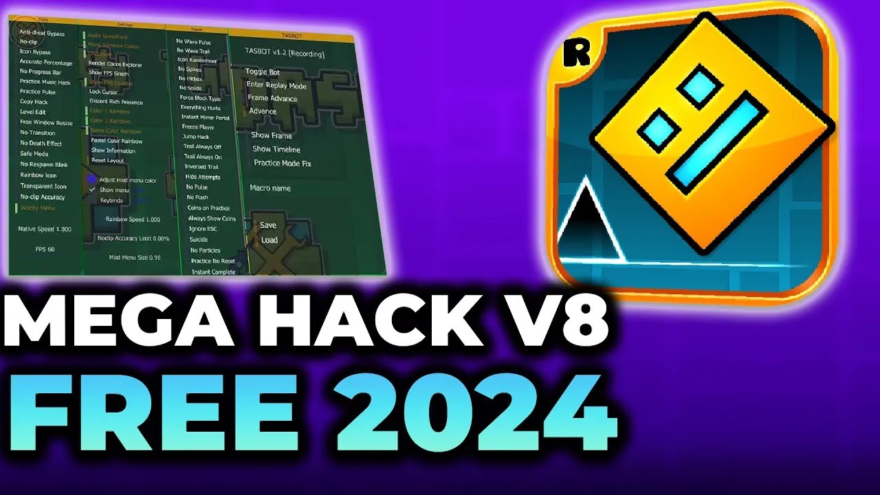 Geometry Dash NEW Mega Hack V8 | GD Mega Hack V8 Free | GD Mega Hack V8 ...