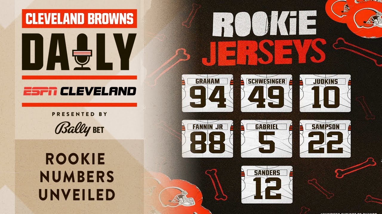 Rookie Numbers Unveiled | Cleveland Browns Daily - YouTube