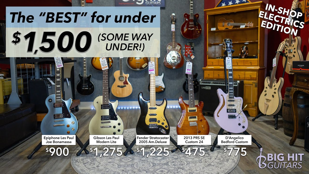Top 5 Electric Guitars Under $1500 *with sound samples* - YouTube