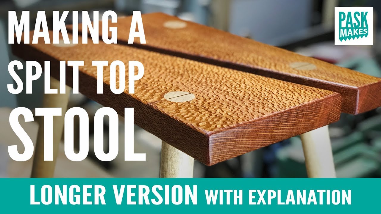 Making a Split Top Stool - Longer Version with Explanation - YouTube
