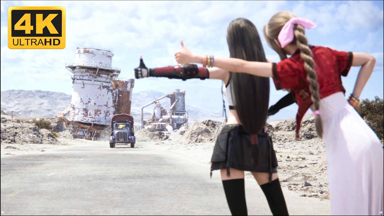 😉😄 This is How you Ask for a Ride - Final Fantasy 7 remake Cutscene ...