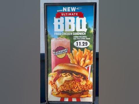 NEW Ultimate BBQ Fried Chicken Sandwich from KFC - YouTube