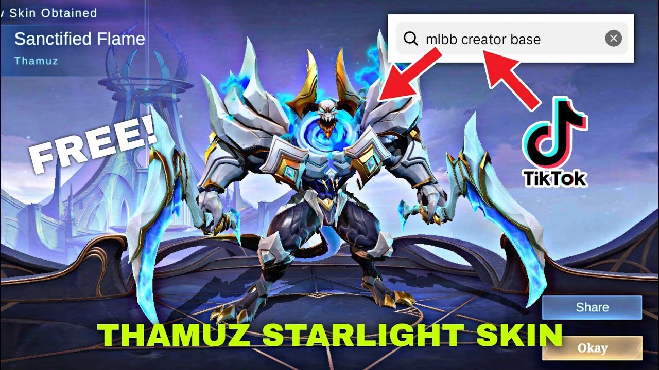 HOW I GOT THAMUZ STARLIGHT SKIN FOR FREE! MOBILE LEGENDS BANG BANG - YouTube
