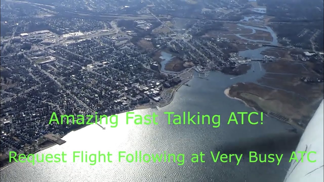 Amazing Fast ATC | Request Flight Following With Very Busy NY ATC - YouTube