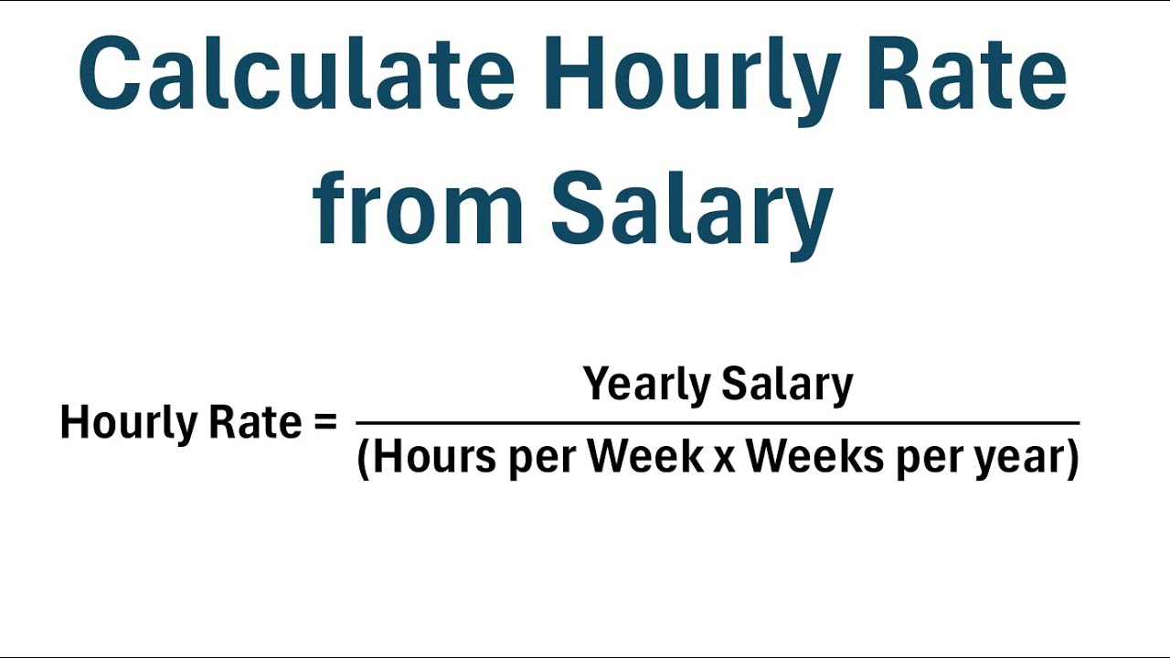 How to Calculate Hourly Rate from Salary - YouTube
