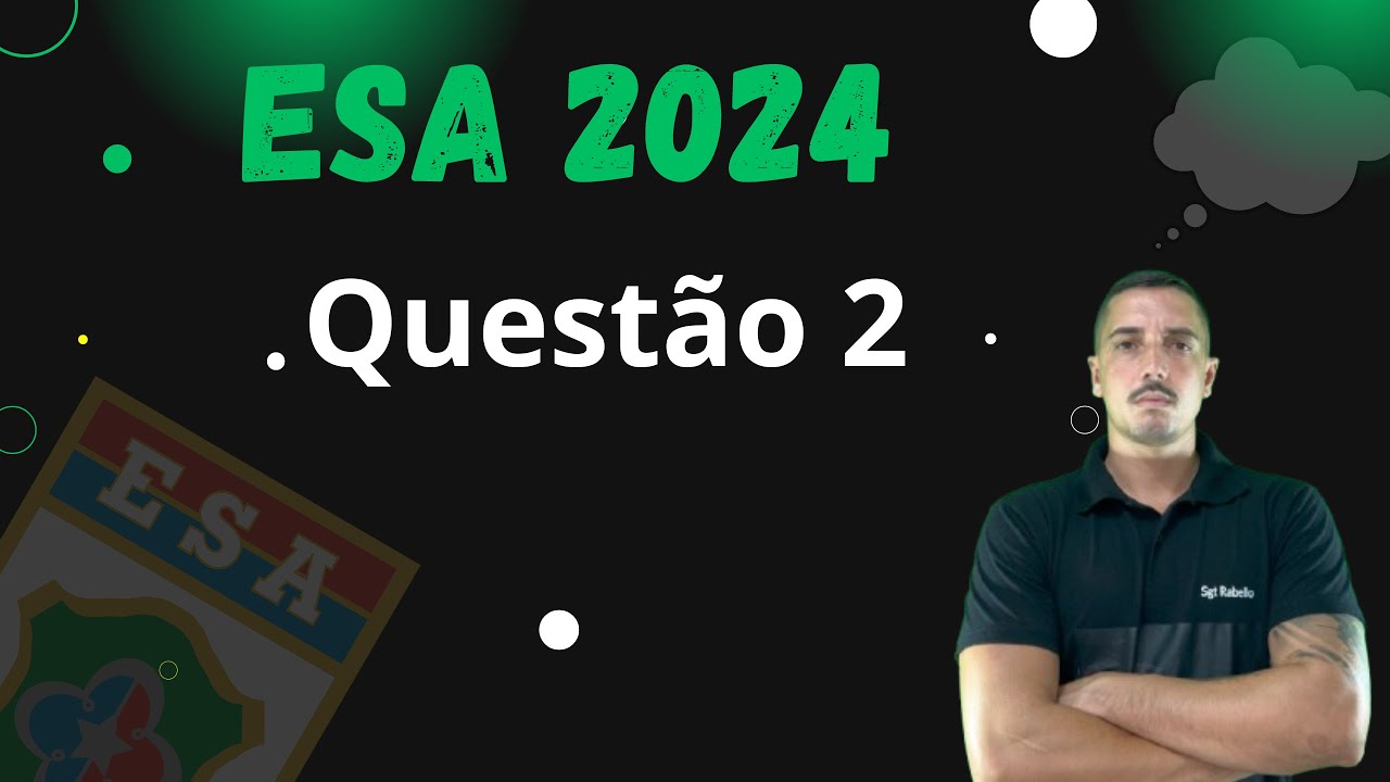 PROVA ESA 2024 (MATEMÁTICA) - QUESTÃO 2 - YouTube