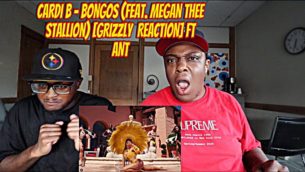 Cardi B - Bongos (feat. Megan Thee Stallion) [GRIZZLY REACTION] - YouTube