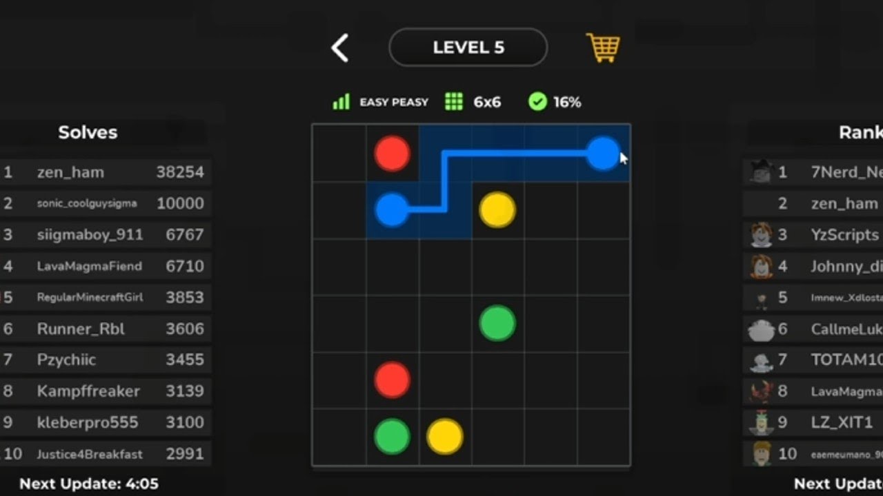 Connect the Dots - How to Complete Easy Peasy Level 5 (Roblox) - YouTube