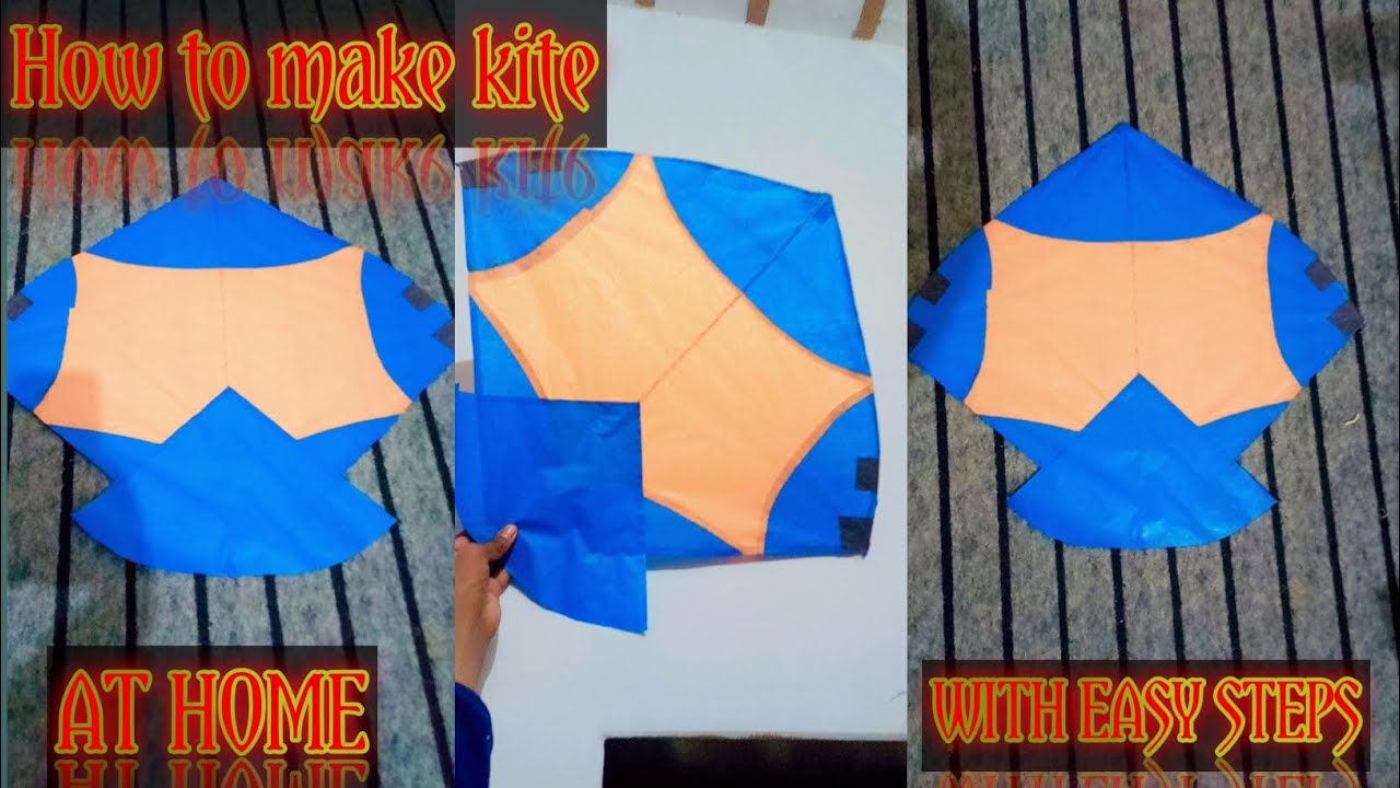 How to make kite|at home|with easy steps|by mf kite 5453😍 - YouTube