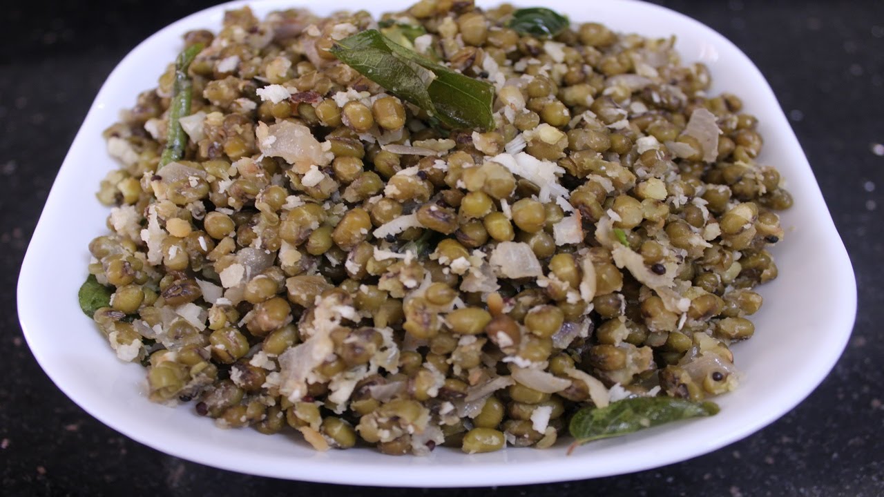 ಹೆಸರು ಕಾಳು ಪಲ್ಯ | hesaru kalu usuli recipe | Green gram palya | Moong ...