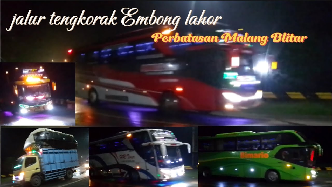 Terekam kamera Cctv Bus Permata Trans,HR tour,Bier ALY trans,Bimario ...