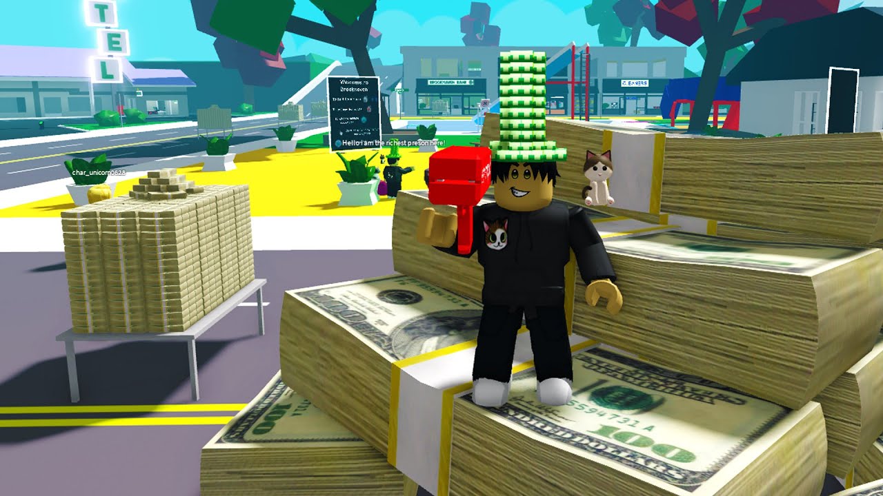 I played RICH Roblox BrookHaven 🏡RP.. (I'M THE RICHEST) - YouTube