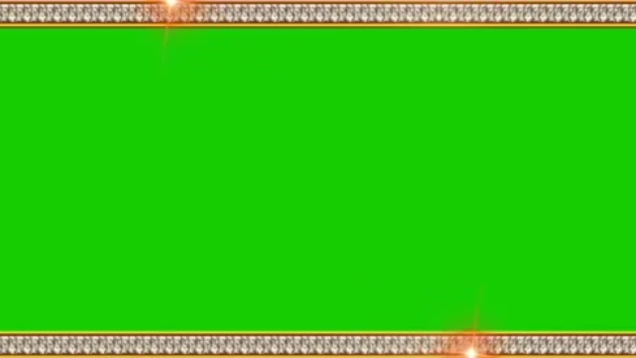 Green screen border frame - YouTube