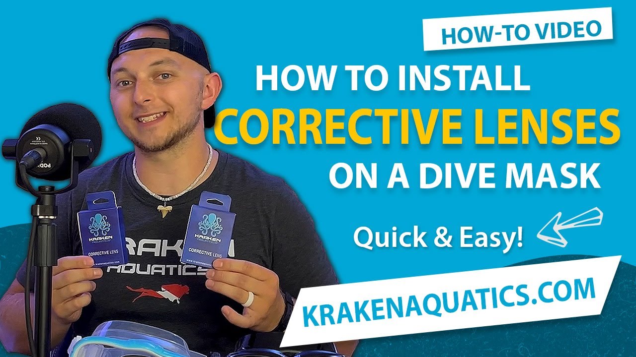 How To Install Corrective Lenses On a Kraken Aquatics Dive Mask - YouTube