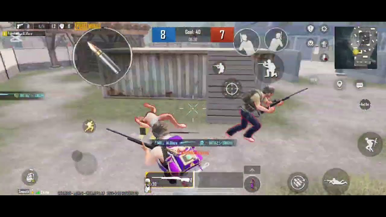 Mr Ali Raza 1vs2 IMtiaz and Rock Zaheer tdm room in Pubg mobile 1vs2 M24 - YouTube