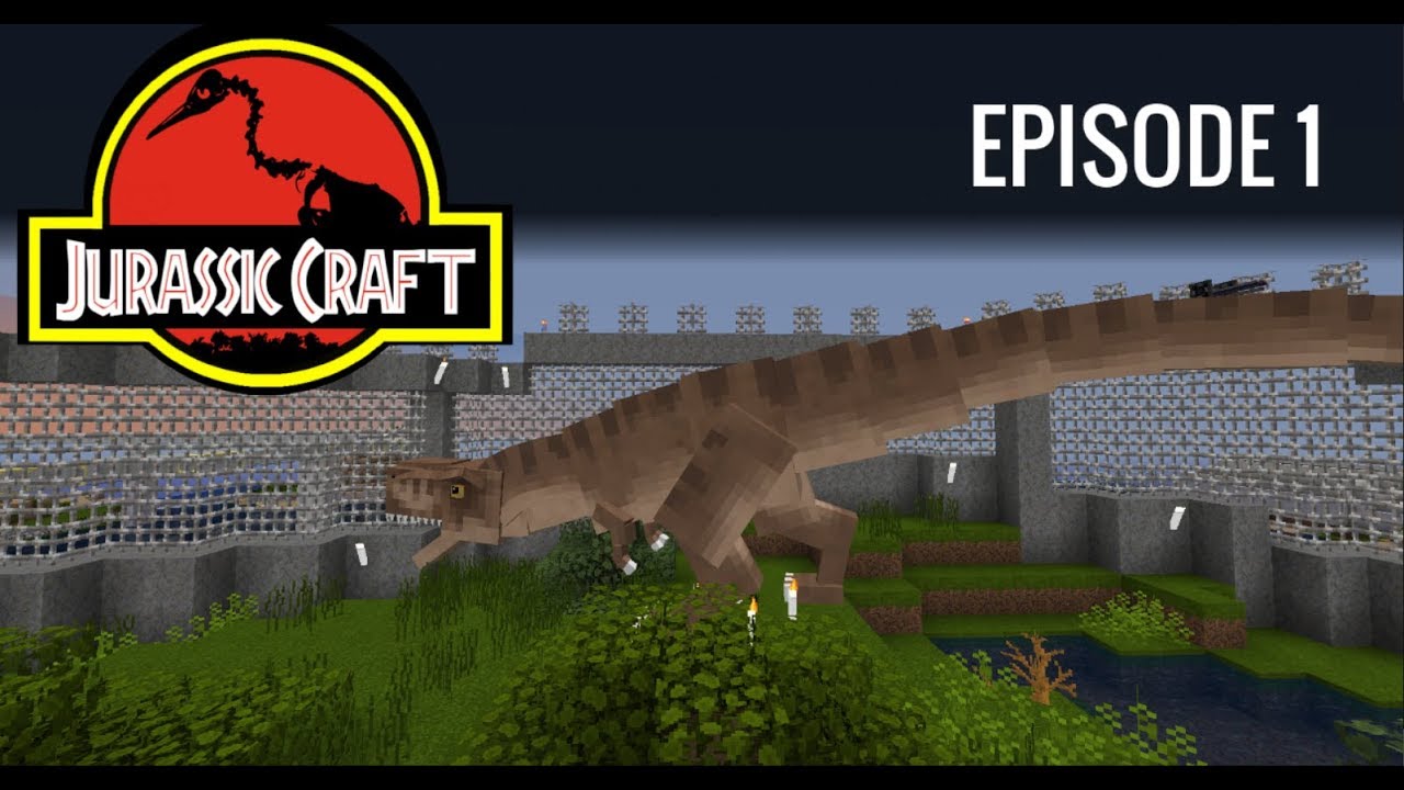 Jurassic Craft Modded Survival - Episode 1 | Lets Make a House - YouTube