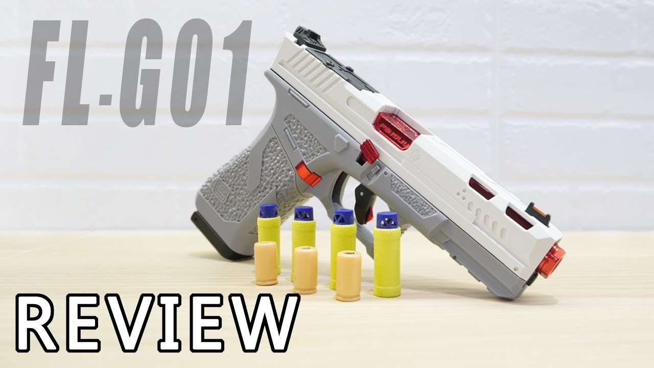 FL-G01 Glock Shell Ejecting Semi Auto Dart Blaster - YouTube