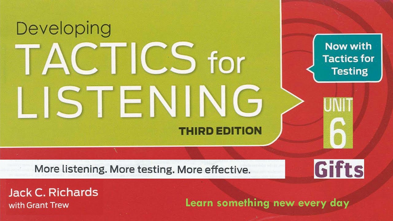 Tactics for Listening Third Edition Developing Unit 6 Gifts - YouTube