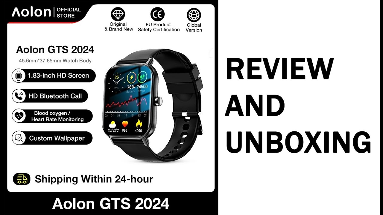 Aolon GTS Women Smart Watch Waterproof Men Bluetooth Sports Fitness ...