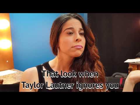 When Taylor Lautner just waves at Jennifer Tapiero that look she has on her face