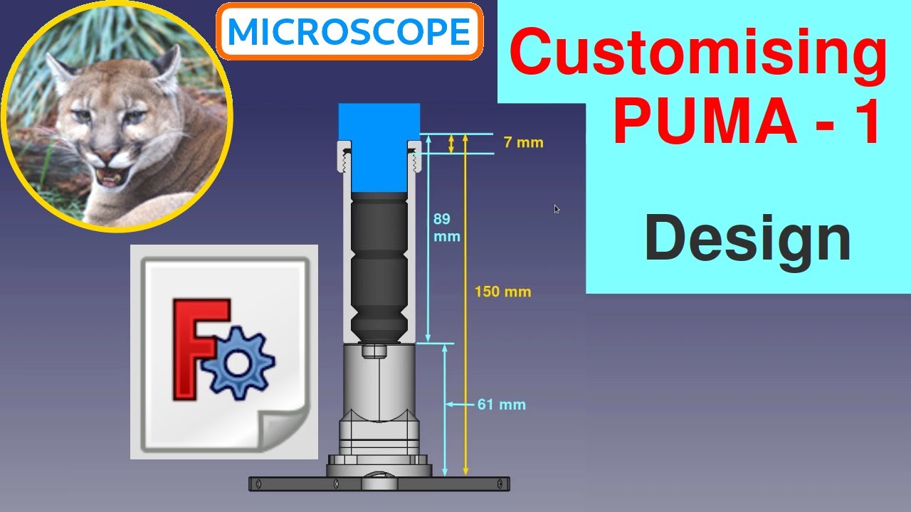 Customising PUMA - part 1: Design and FreeCAD file editing - YouTube
