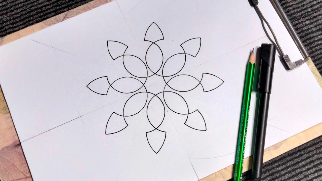 Geometric circle drawing | Learn geometry - YouTube