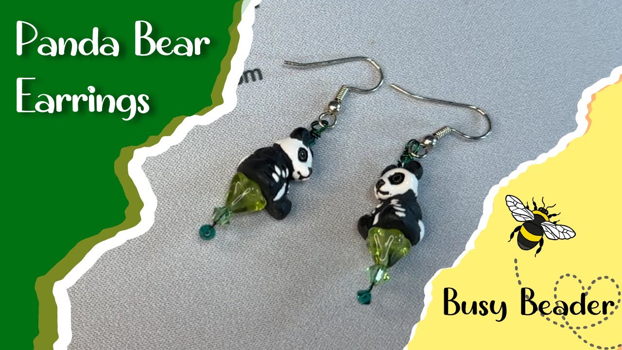 DIY Panda Bear Earrings That Everyone Will Love - YouTube