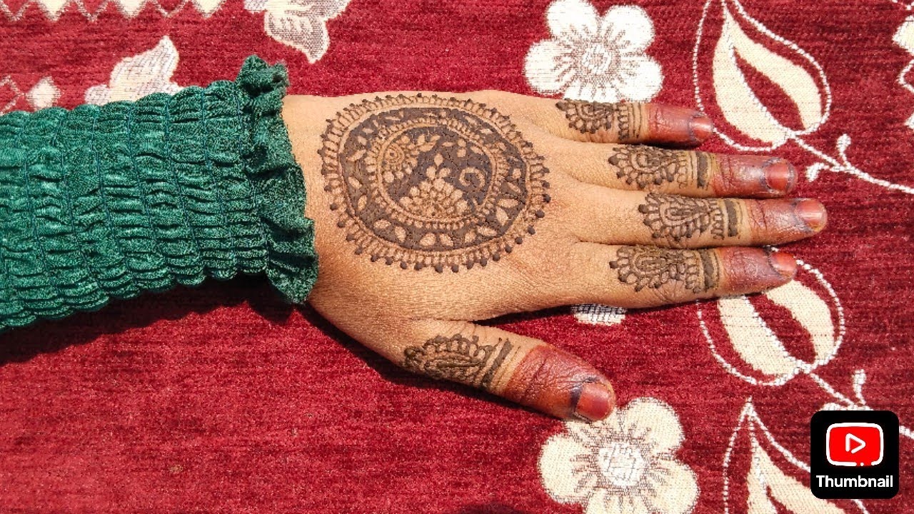 Most Beautiful Stylish cutwork Mehendi Design/very Easy Eid Special ...