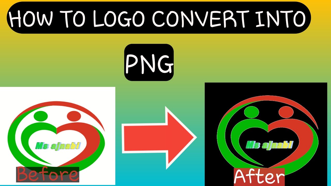 how to logo convert into png || How to remove picture background ...