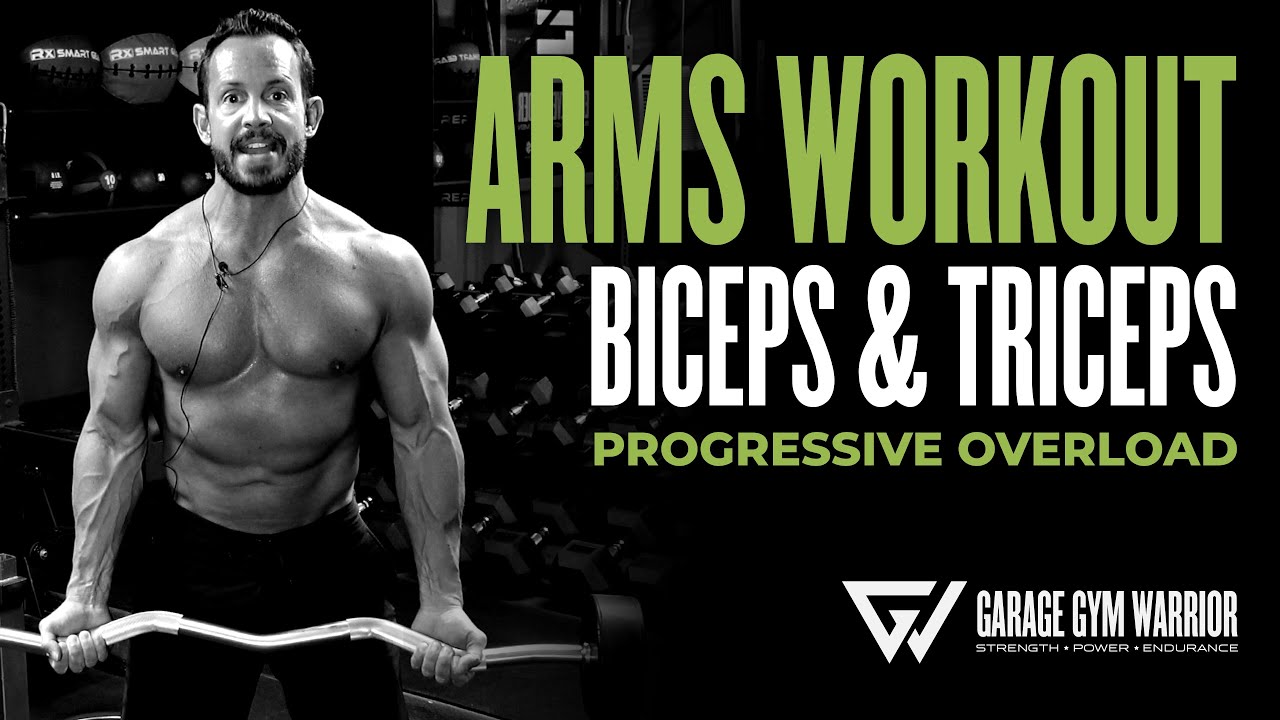 ARMS WORKOUT - Progressive Overload Biceps & Triceps - YouTube