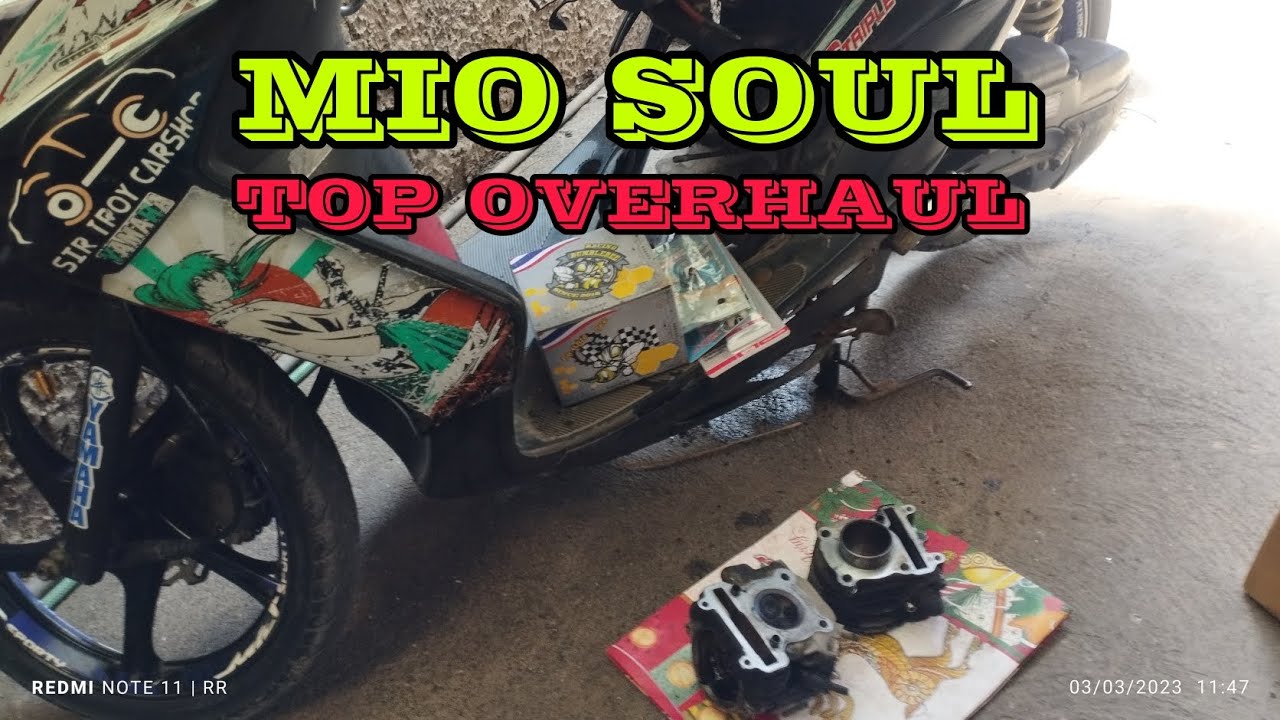Yamaha Mio Soul Top Engine Overhaul | Engine Refresh | Salamat po sa ...
